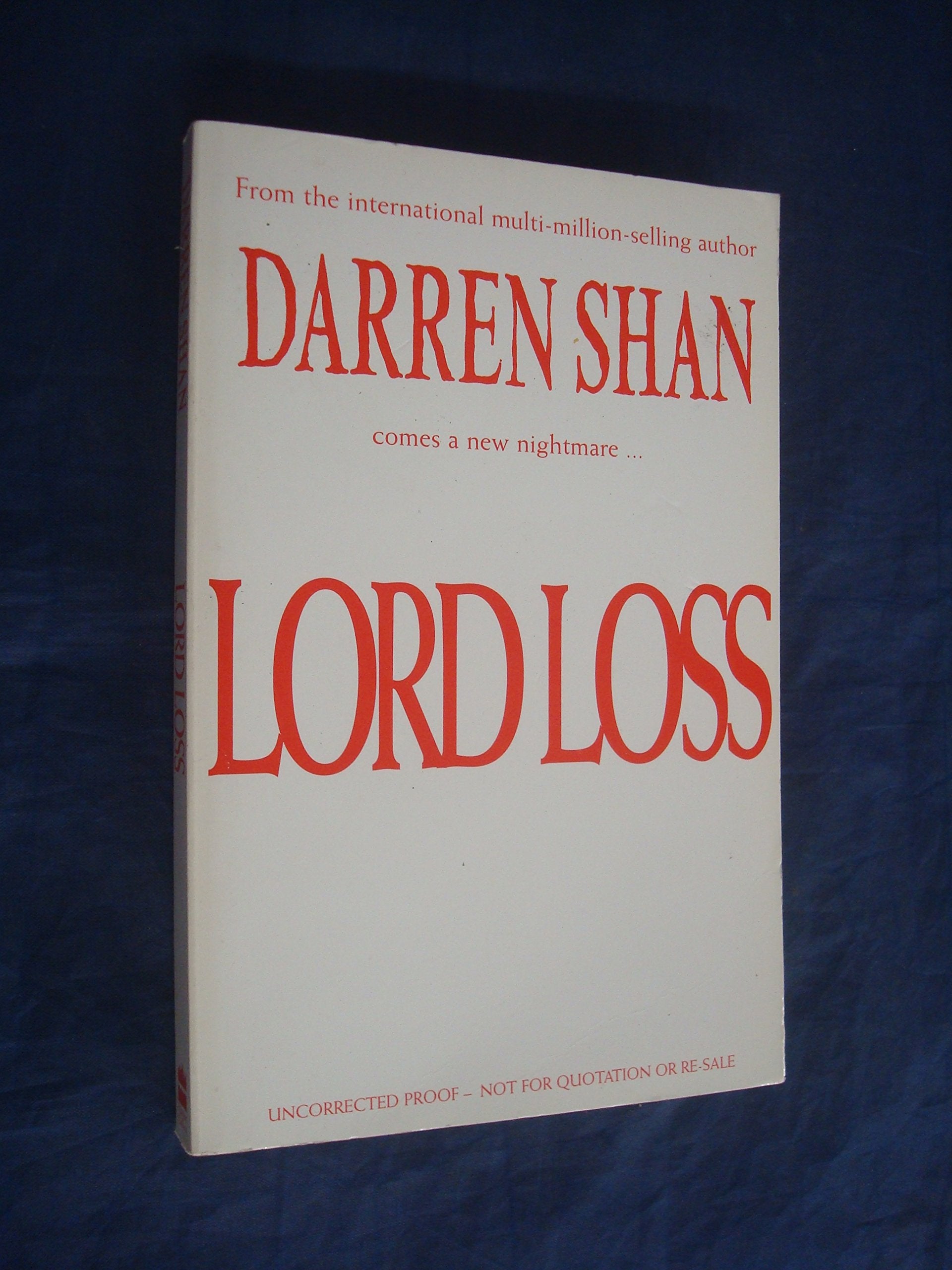 Lord Loss by Darren Shan (9780007209835) – Bookshop.sg