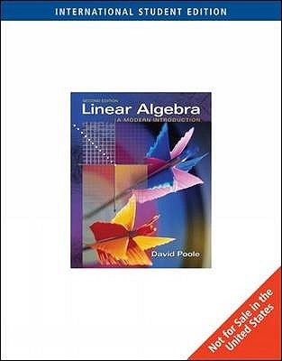 Linear Algebra: A Modern Introduction by David Poole (9780534405960 ...
