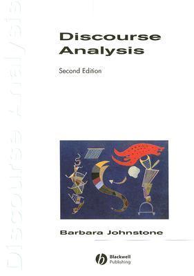 Discourse Analysis by Barbara Johnstone (9781405144278) – Bookshop.sg